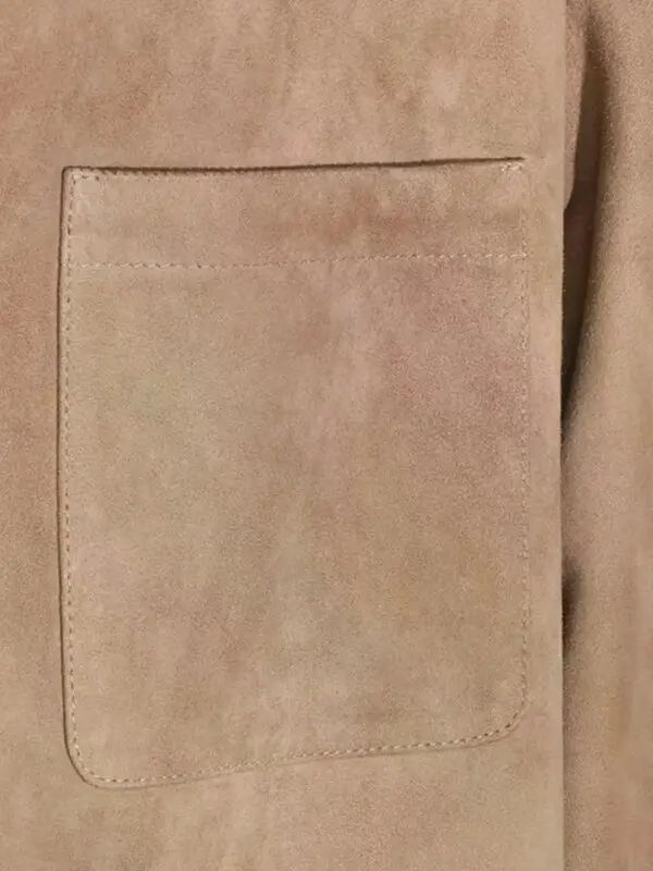 Canali Suede Chest-pocket Jacket