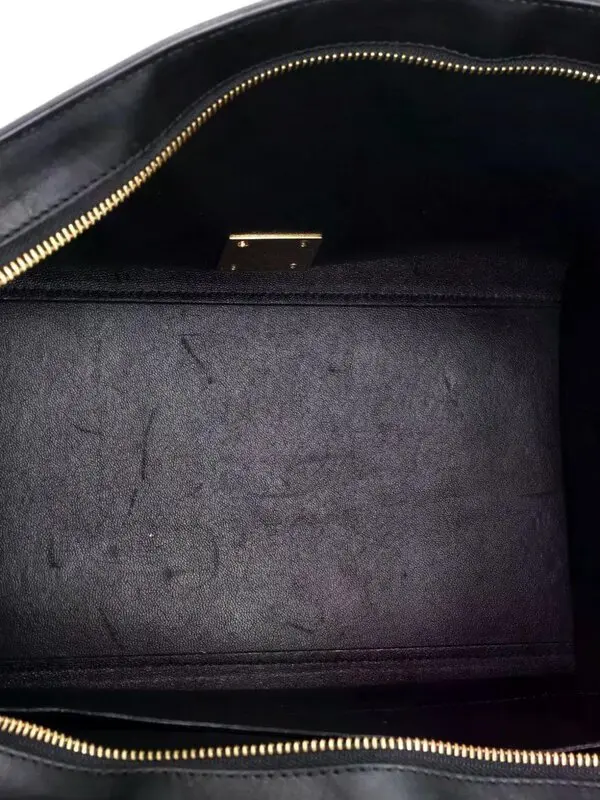 Celine Crocodile Embossed Leather Medium Satchel