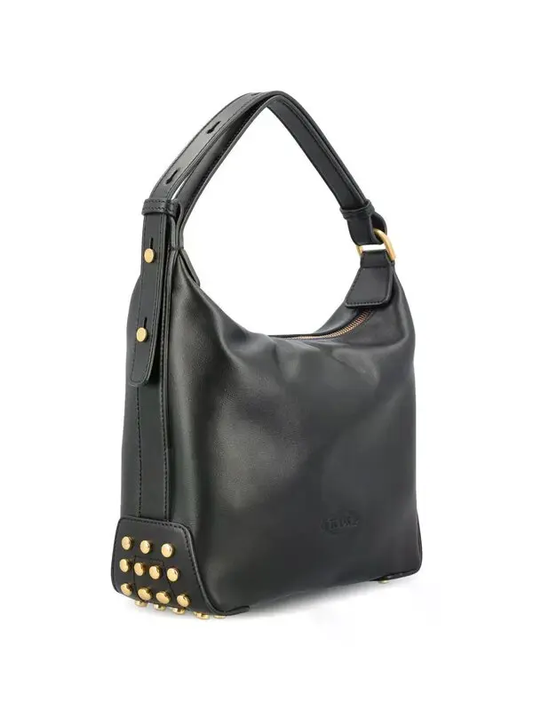 TOD'S Mini Metal Dots Leather Tote Bag - Black