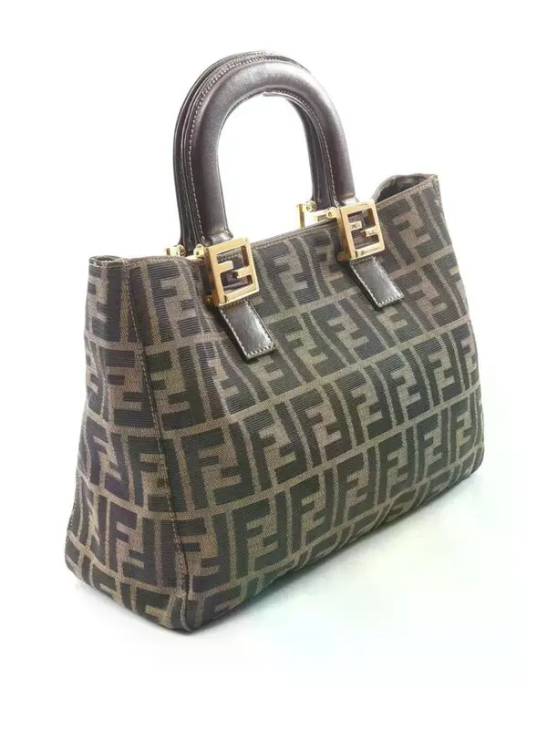 Fendi Zucca Canvas Handbag Tote Bag