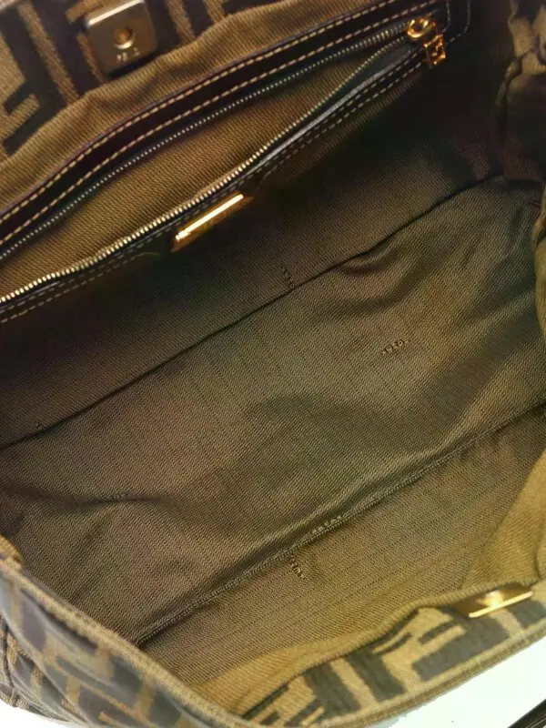 Fendi Zucca Canvas Handbag Tote Bag