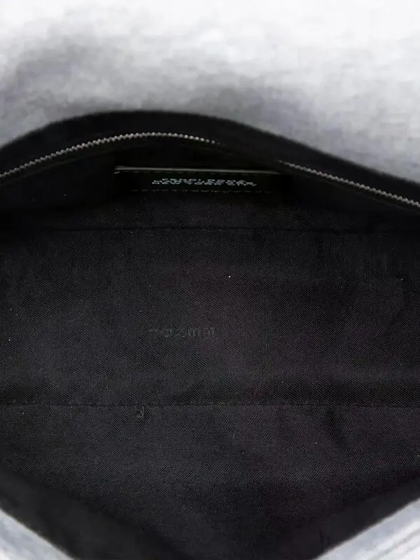 Fendi Medium Jersey Logo Baguette Satchel