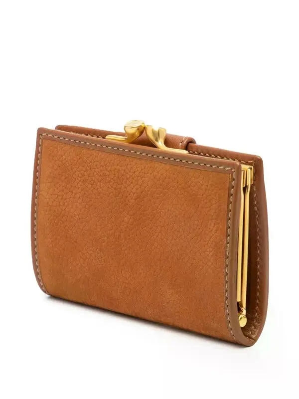 Gucci 20th Century Nubuck Stirrup Kisslock Wallet Small Wallets