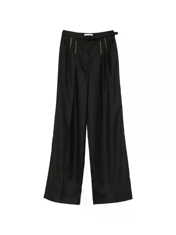 Gabriela Hearst Belted Embroidered Detail Pants
