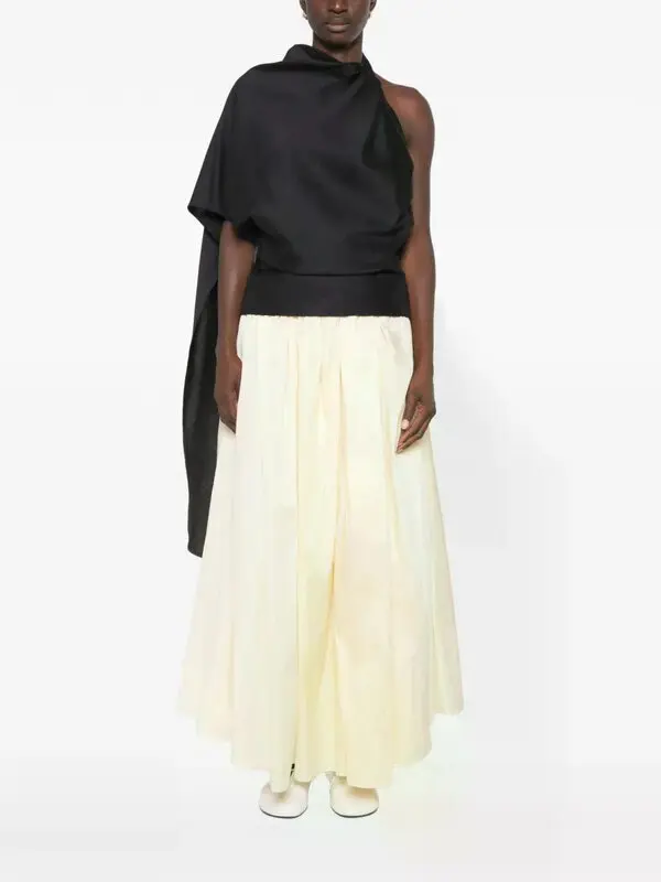 RÓHE One-shoulder Scarf Detail Top