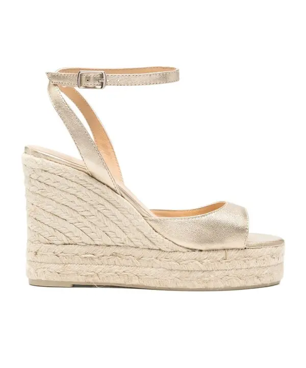 CastaÑer Open-toe Wedge Sandals - Nude