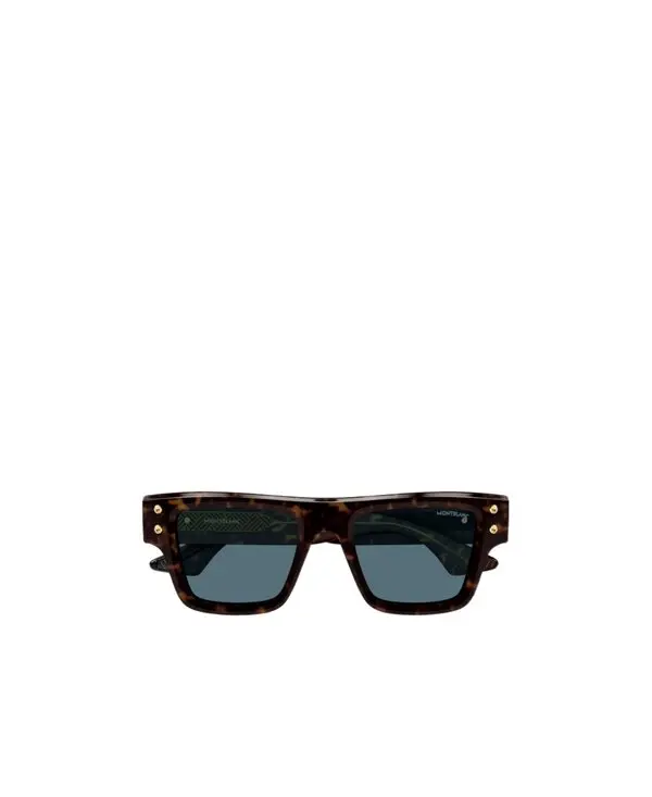 Montblanc Eyewear Square Frame Sunglasses - Black