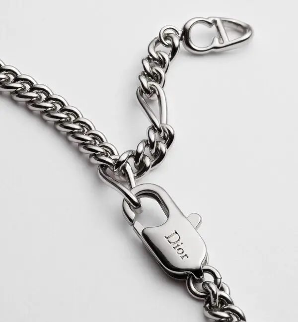 Dior Cd Icon Thin Chain Link Necklace