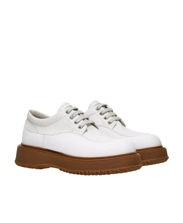 Hogan Untraditional Logo Embossed Lace-up Shoes