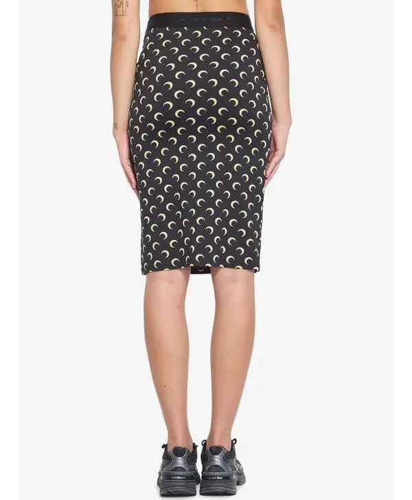 MARINE SERRE Moon-print Midi Skirt