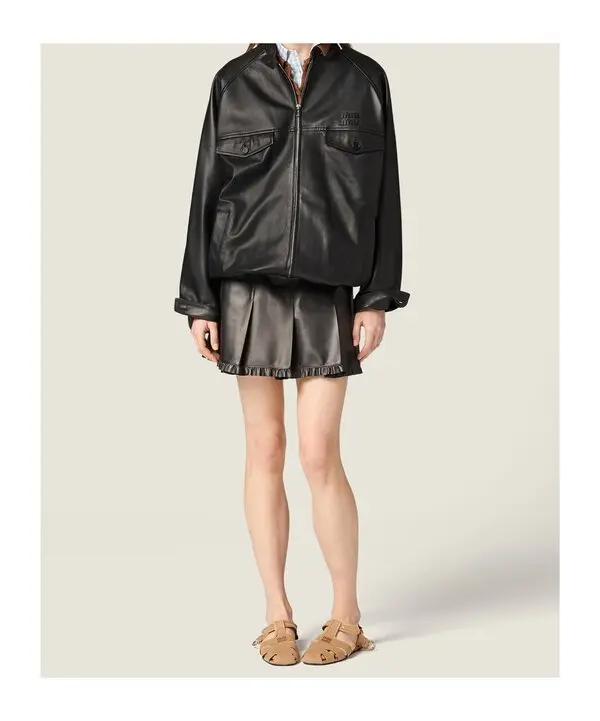 Miu Miu Nappa Leather Jacket