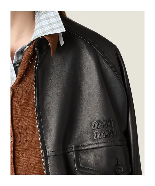 Miu Miu Nappa Leather Jacket