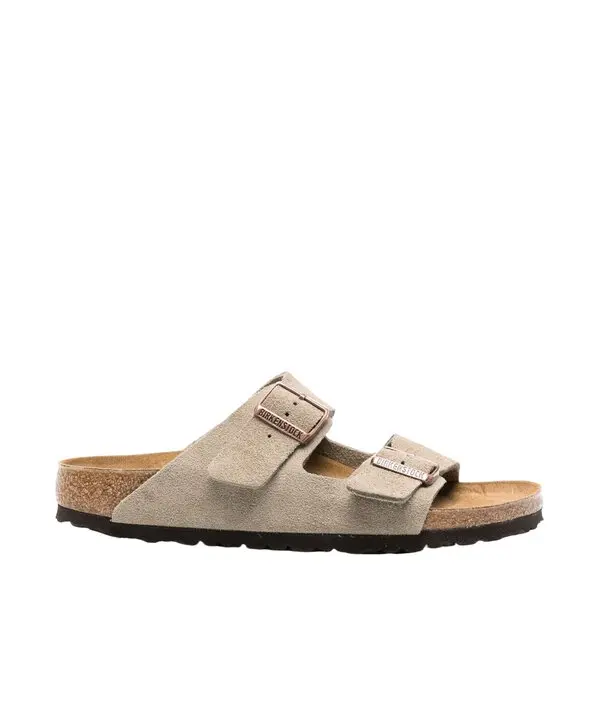 BIRKENSTOCK Arizona Double-strap Slip-on Slides - Nude