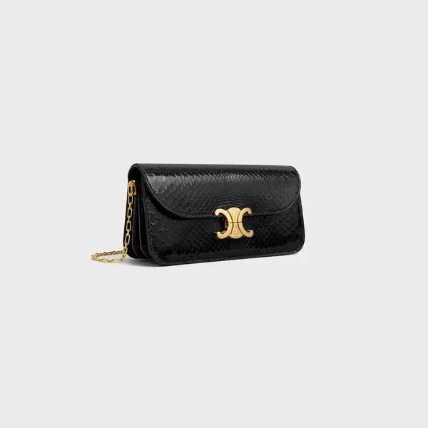 Celine Small Chain Triomphe In Python