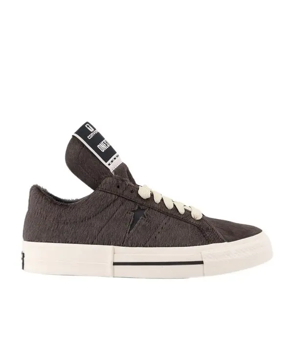 Rick Owens Faux Fur Trainers - Black