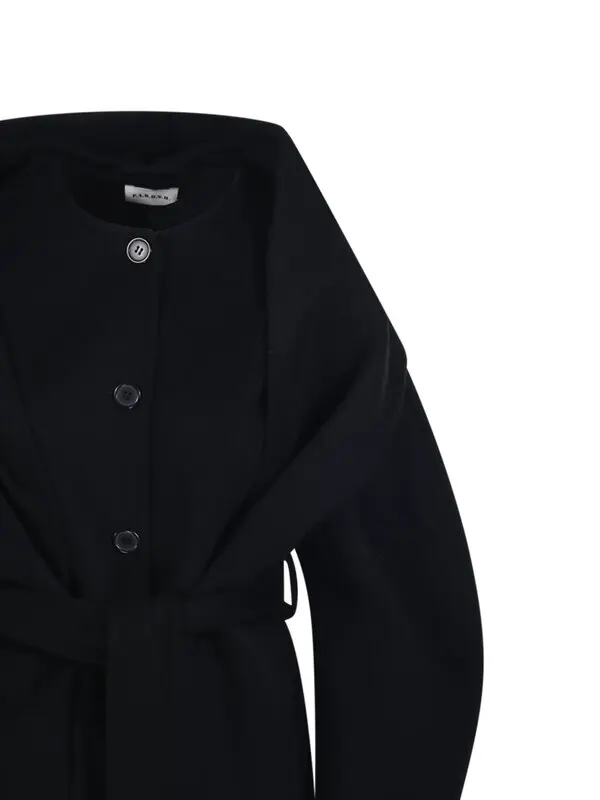 P.a.r.o.s.h Button Detailed Long-sleeve Dress With Belt