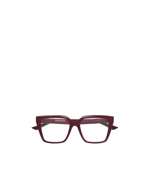 Balenciaga Square Frame Glasses - Red