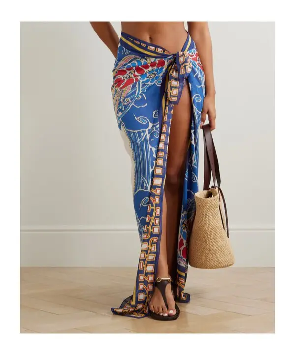 La DoubleJ Floral-print Pareo