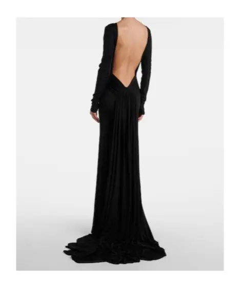 David Koma Gathered Jersey Gown