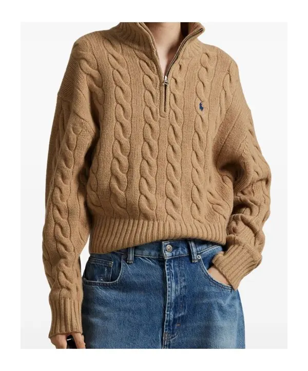 Polo Ralph Lauren Cable Knit Quarter Zip Jumper