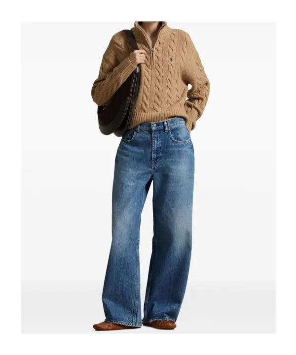 Polo Ralph Lauren Cable Knit Quarter Zip Jumper