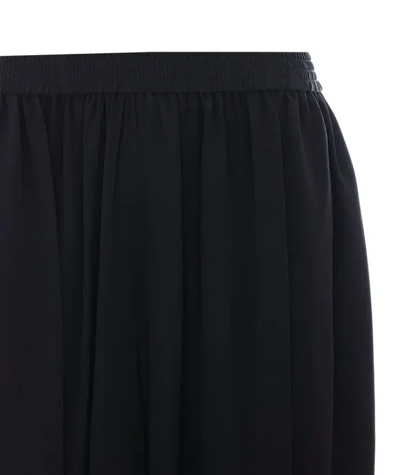 Chloé Fluid Pleated Pants With Knot Detailing - Black