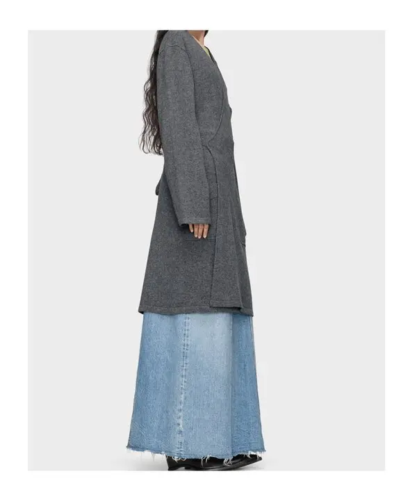 MAISON MARGIELA Wrap V-neck Cardigan - Gray