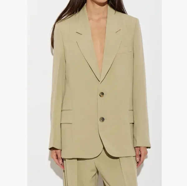Victoria Beckham Double Vent Single-breasted Blazer