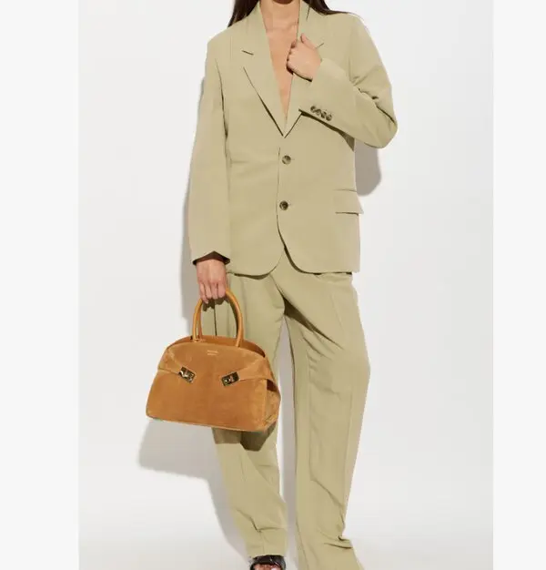 Victoria Beckham Double Vent Single-breasted Blazer