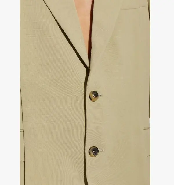 Victoria Beckham Double Vent Single-breasted Blazer