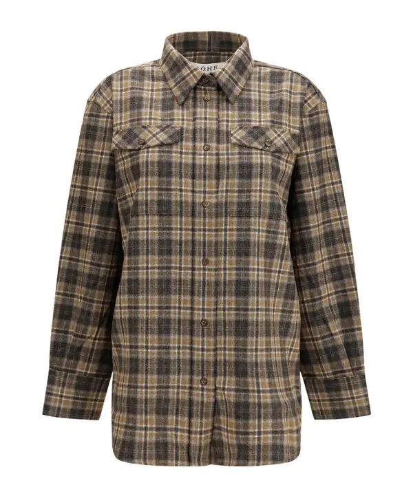 RÓHE Oversized Check Shirt