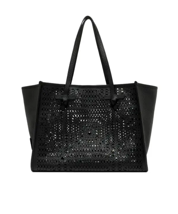 GIANNI CHIARINI Openwork Handbag - Black