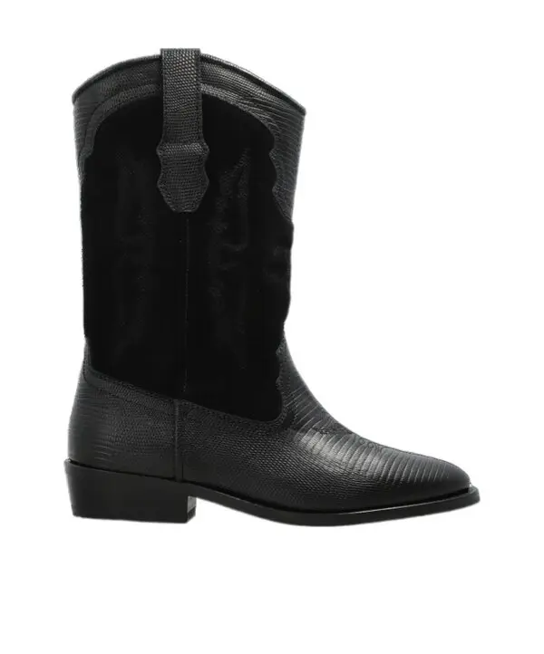 Zadig&Voltaire Pointed-toe Cowboy Boots - Black