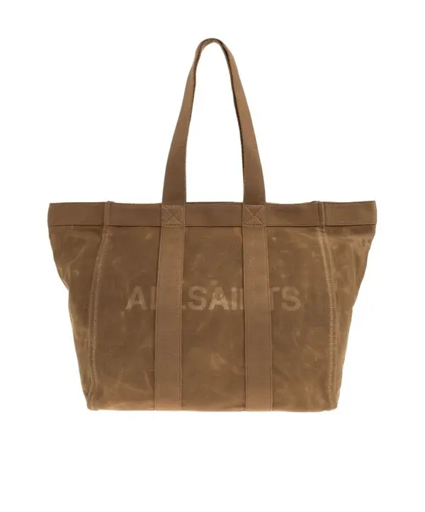 ALLSAINTS Layo Logo Tote Bag - Brown