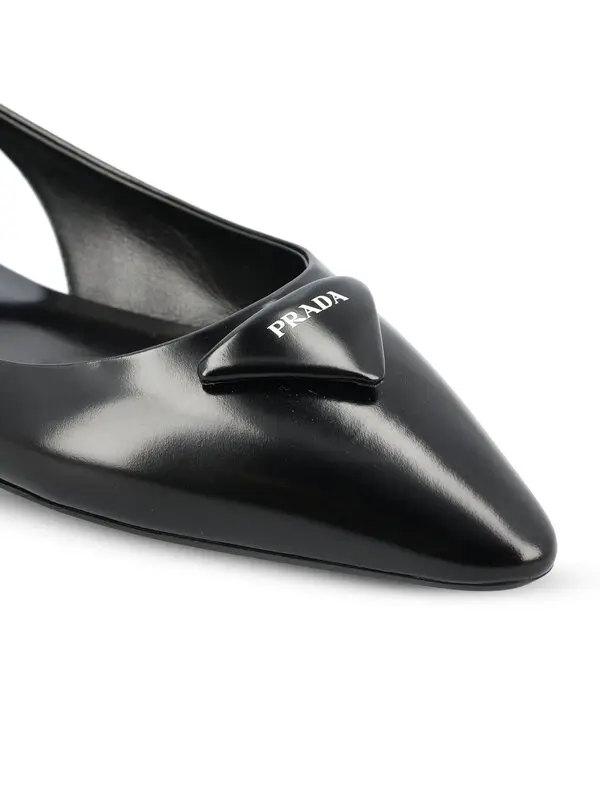 Prada Slingback Flat Sandals