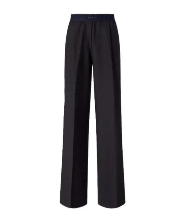 Pinko Stretch Wool-blend Palazzo Trousers