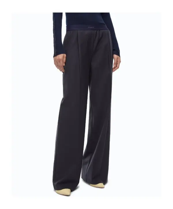 Pinko Stretch Wool-blend Palazzo Trousers