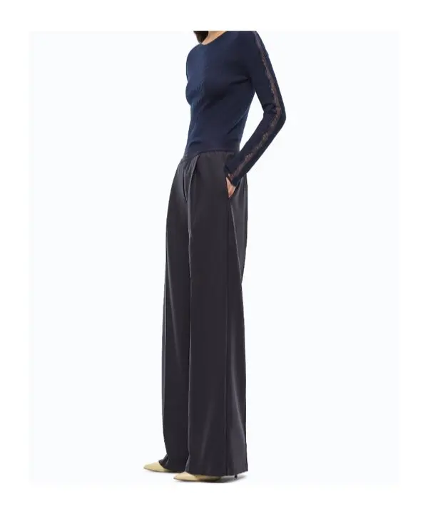 Pinko Stretch Wool-blend Palazzo Trousers