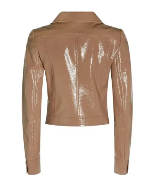 COURREGES Courrèges Vinyl Collared Button-up Jacket