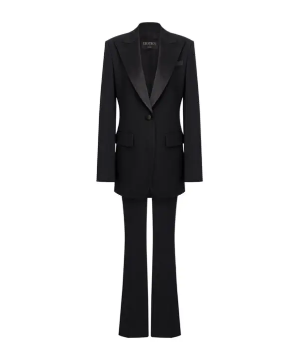 DONDUP Two-piece Set: Long-sleeve Suit Jacket And Trousers - Black