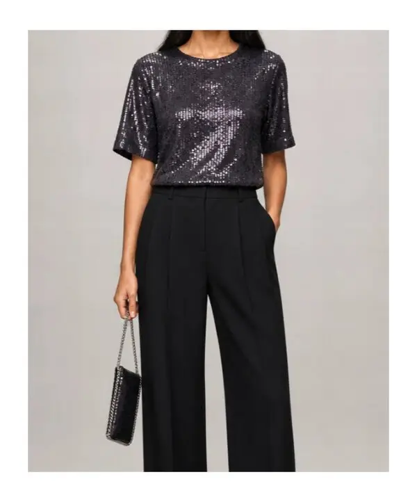P.a.r.o.s.h Sequin-embellished Short-sleeve T-shirt