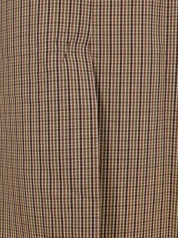NAMACHEKO Single-breasted Wool Checked Coat