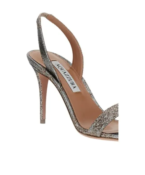 AQUAZZURA Metallic Slingback Pumps