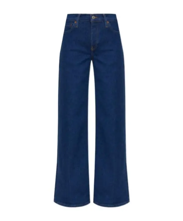 RE/DONE High-rise Wide-leg Jeans - No