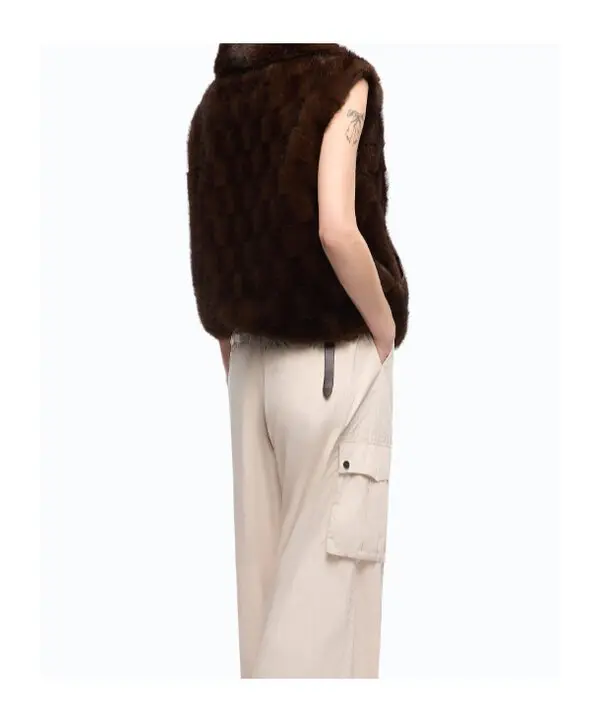 Pinko Zip-up High Neck Gilet