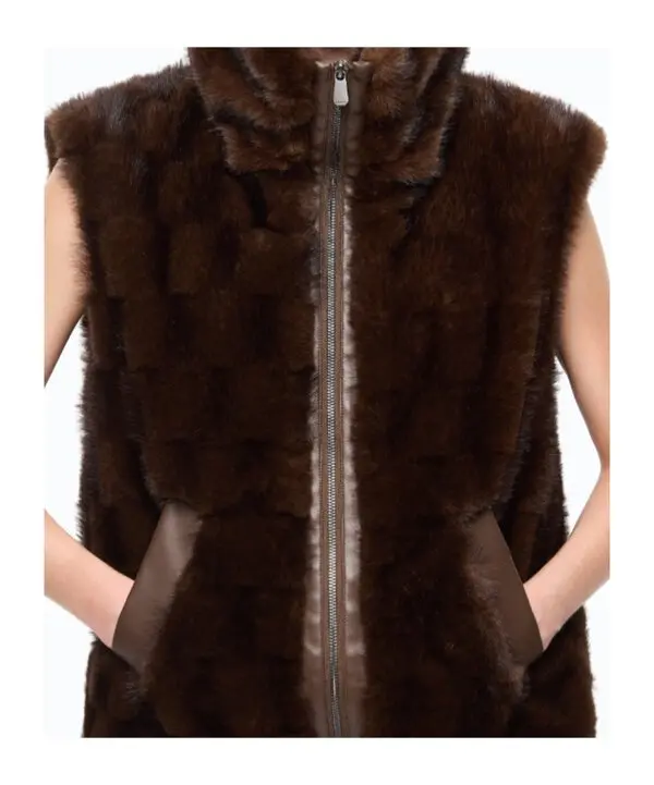 Pinko Zip-up High Neck Gilet