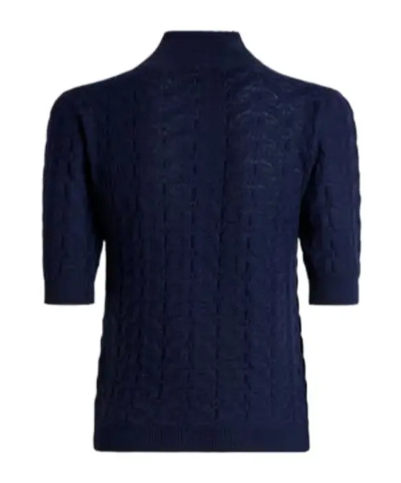 Etro Wool Mock-neck Sweater With Paisley Detailing