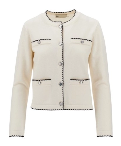 Tory Burch Contrast Trim Cardigan - No