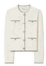 Tory Burch Contrast Trim Cardigan - No