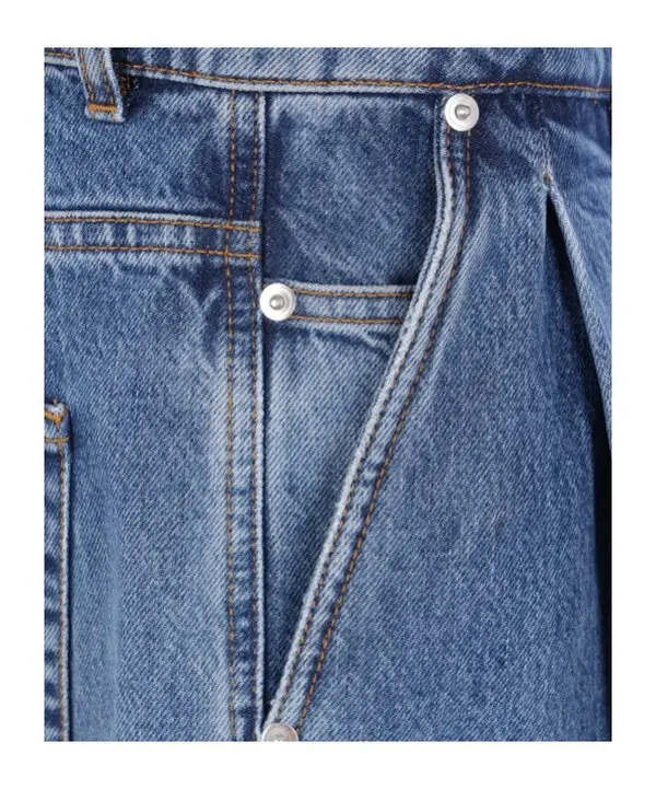 HED MAYNER Pleated Wide-leg Jeans